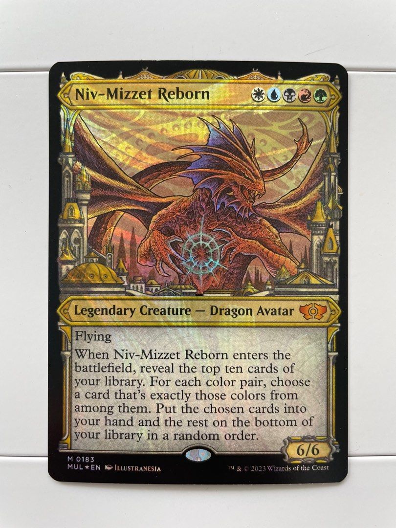 Niv-Mizzet Reborn HALO FOIL MTG MoM Multiverse Legend, Hobbies & Toys ...