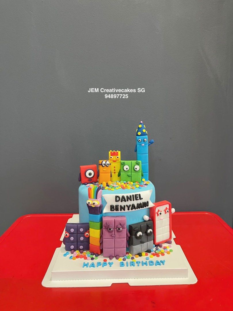 Number block cake, Food & Drinks, Homemade Bakes on Carousell