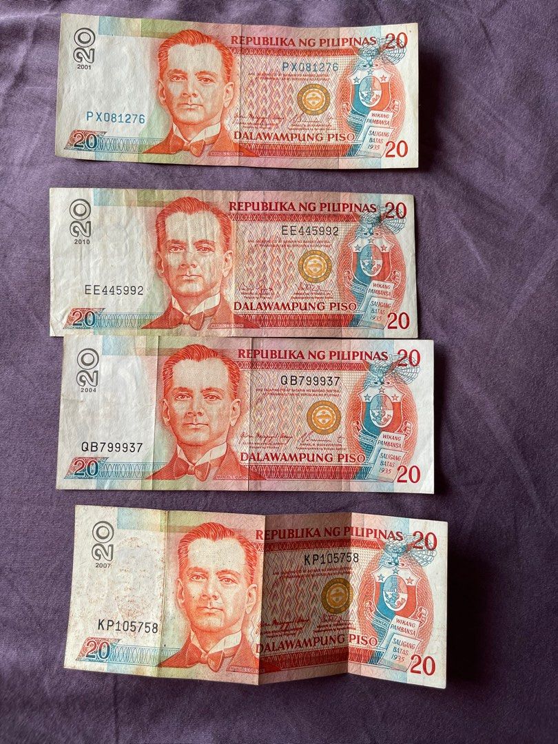Old Philippine 20 pesos, Hobbies & Toys, Memorabilia & Collectibles, Currency on Carousell