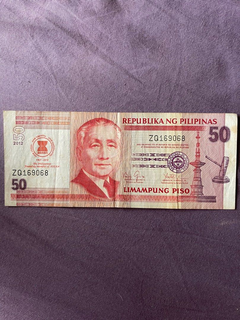 Old Philippine 50 pesos, Hobbies & Toys, Memorabilia & Collectibles ...