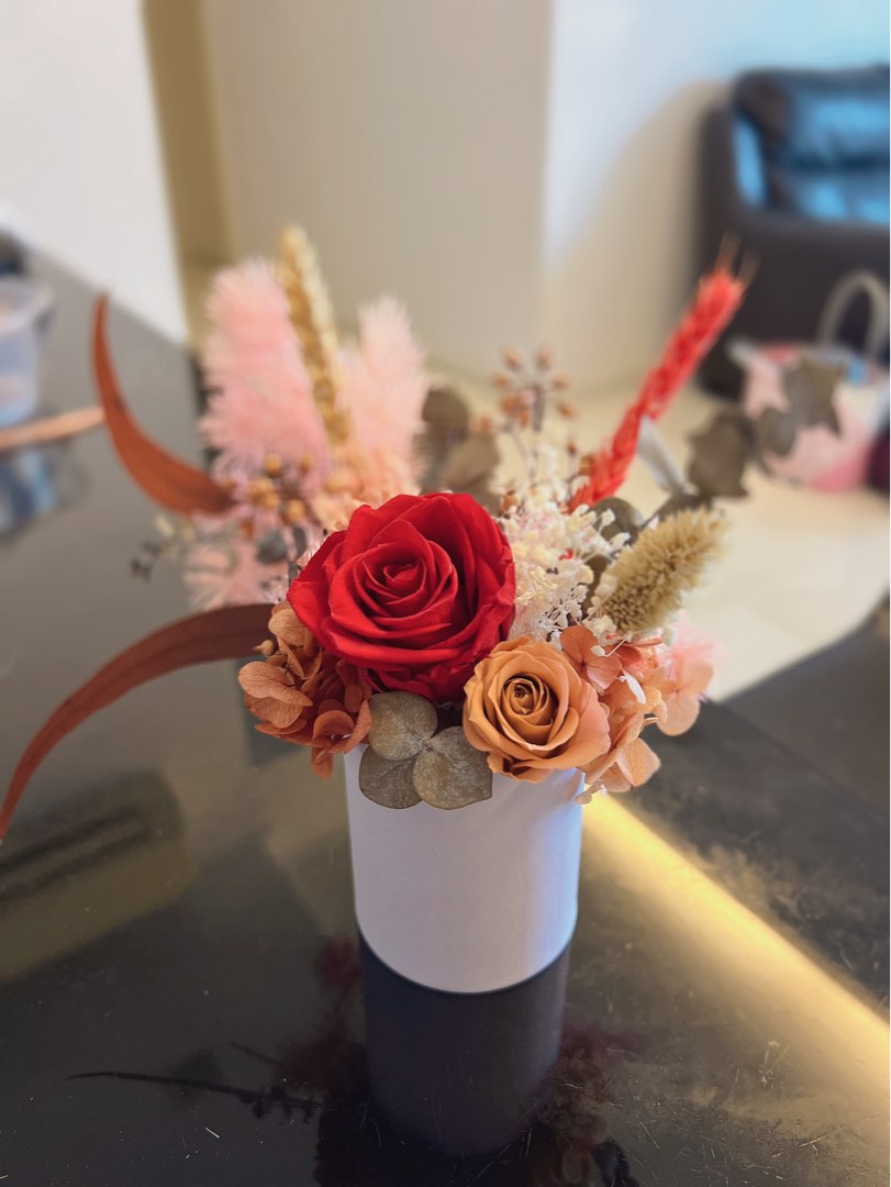 Opera ~ Preserved Flowers in bloom box, Hobbies & Toys, Stationery ...