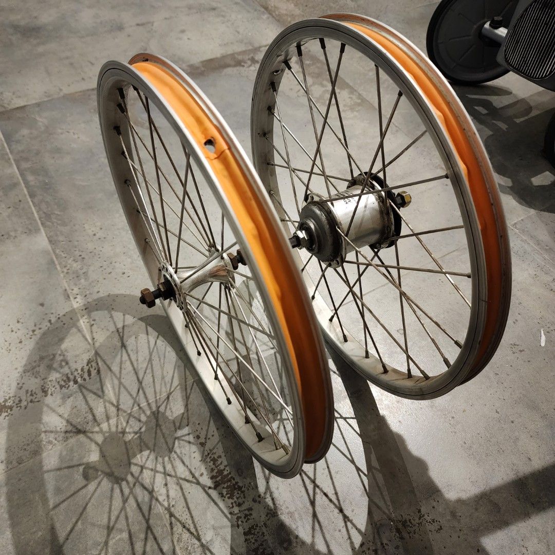 Original Brompton Wheelset, Sports Equipment, Bicycles & Parts, Parts ...