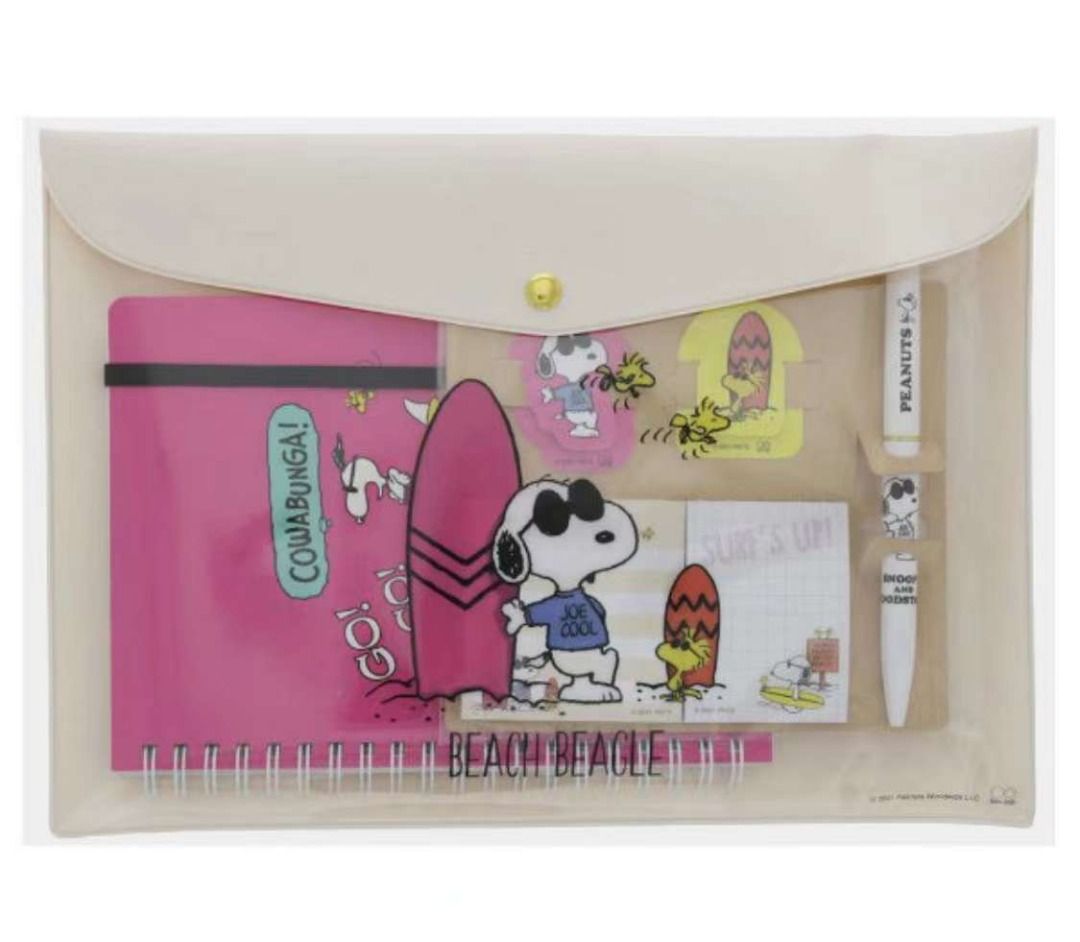 Original Japan Peanuts Snoopy Stationery Set Set OF 7, Hobbies & Toys ...
