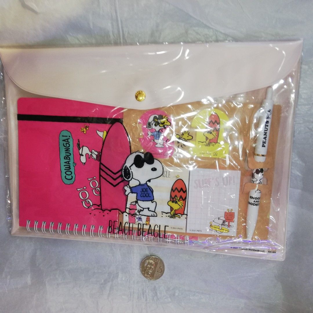 Original Japan Peanuts Snoopy Stationery Set Set OF 7, Hobbies & Toys ...