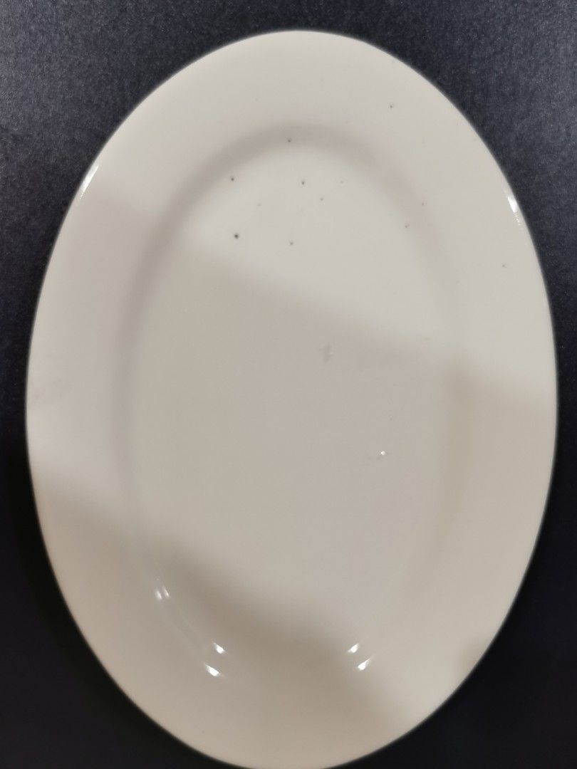 Oval Plain Plate 9inch(semi deep,thick) & 9.2inch (thick), Furniture ...