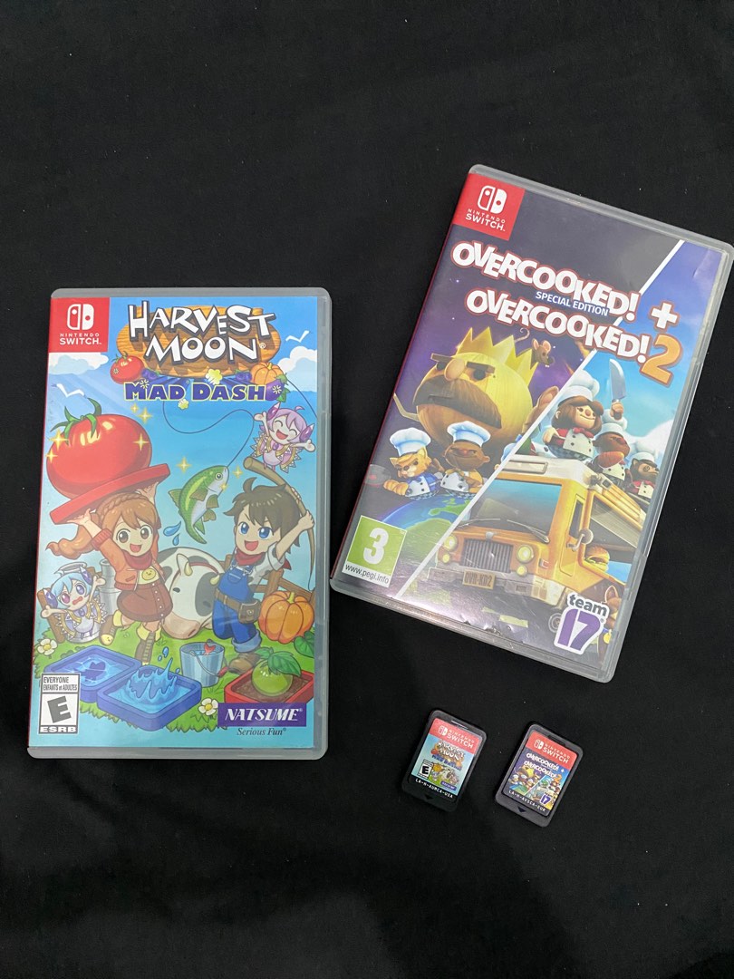 Overcook + overcooked 2 and harvest moon bundle, Video Gaming, Video ...