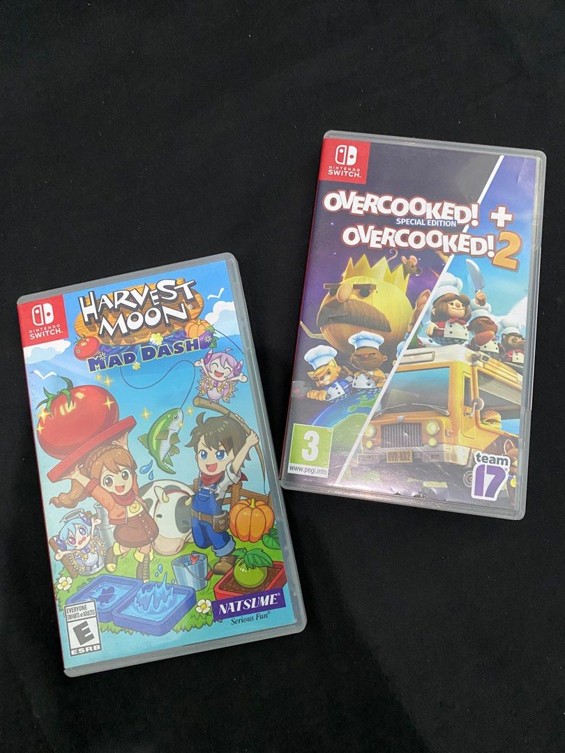 Overcook + overcooked 2 and harvest moon bundle, Video Gaming, Video ...