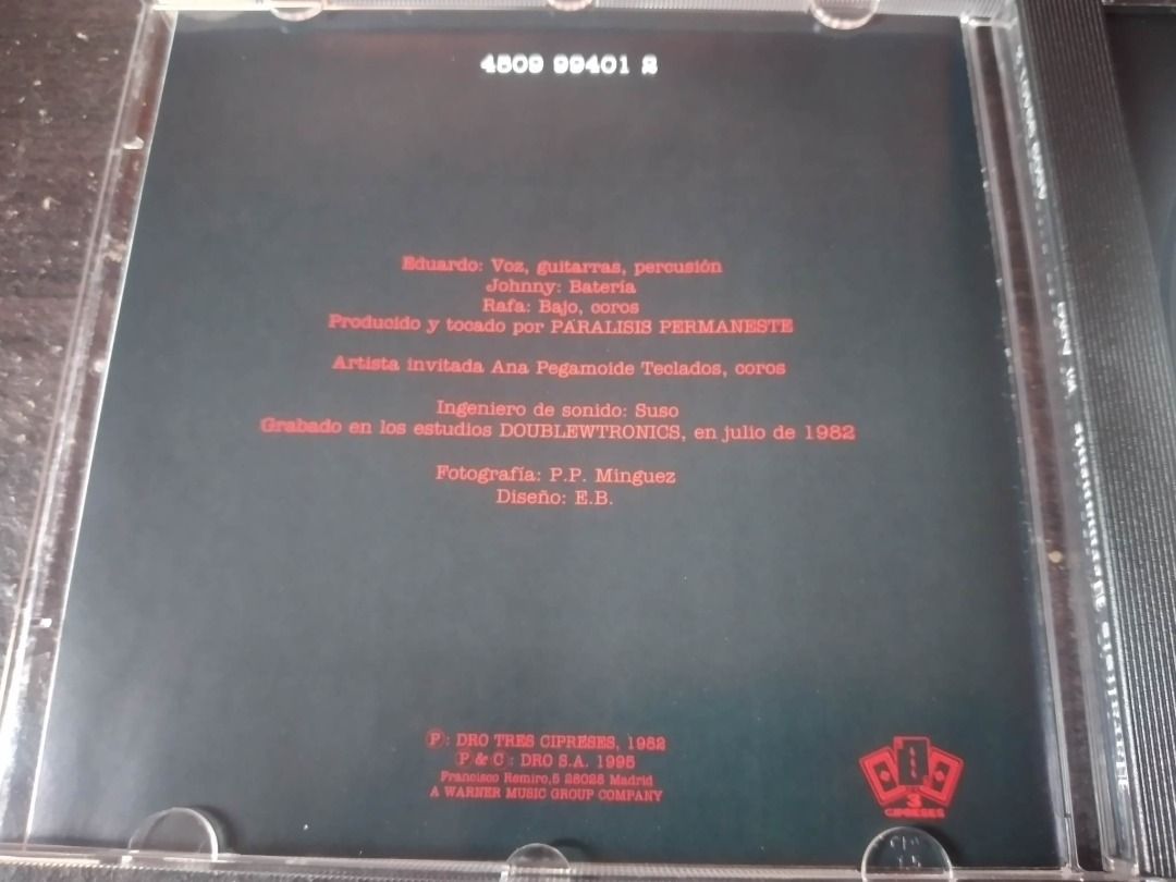 Paralisis Permanente El Acto Cd New Wave Post Punk Punk Hobbies