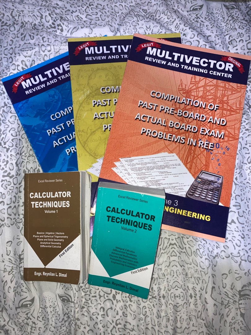 Past Boards of Registered Electrical Engineer and Calcu Tech Book ...