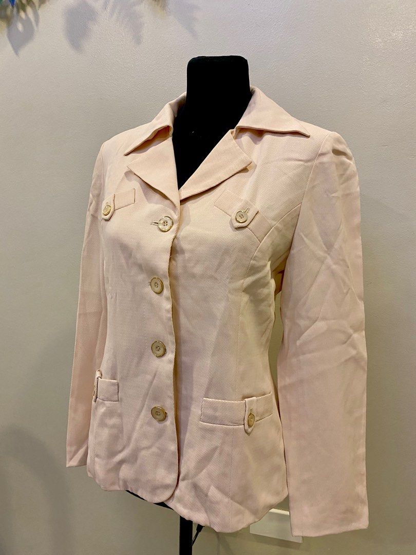 Peach coat / blazer /, Women's Fashion, Coats, Jackets and Outerwear on ...