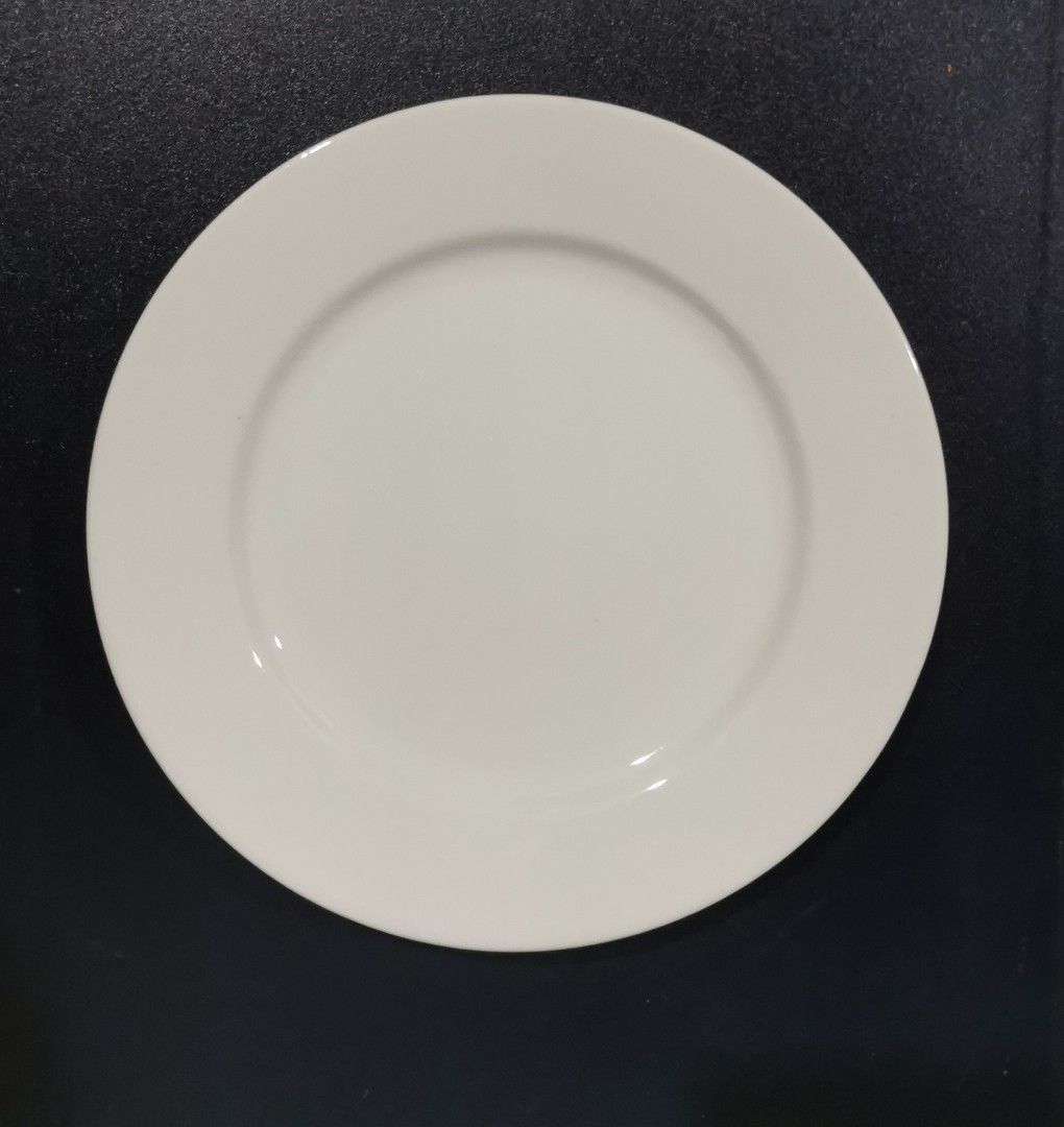 Plain White Plate 7inch (thinner deep), Furniture & Home Living ...