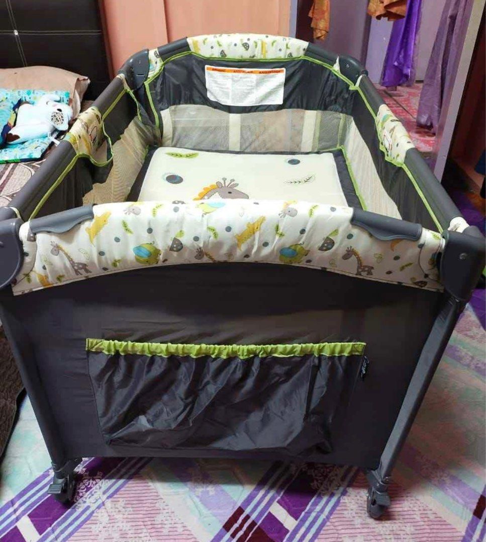 Playpen Baby Cot Katil Baby, Babies & Kids, Baby Nursery & Kids ...