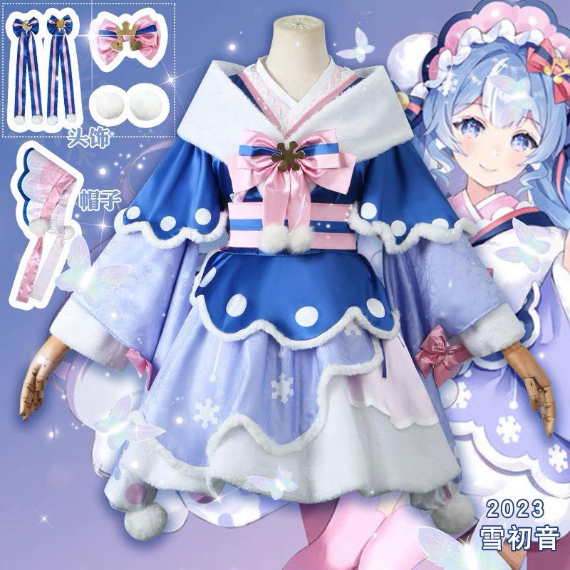 [PO] Snow Miku 2023 Cosplay Costume Wig Shoes, Hobbies & Toys ...