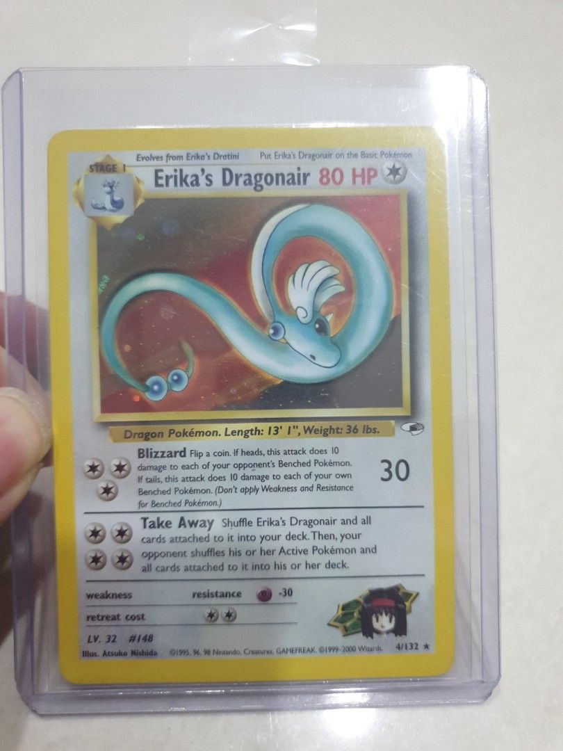 Pokemon card- Erika Dragonair, Hobbies & Toys, Toys & Games on Carousell