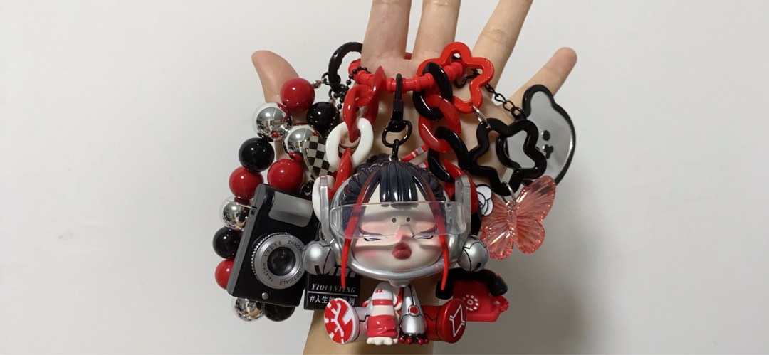 POP MART SKULLPANDA key chain/ bag charm, Women's Fashion, Watches ...