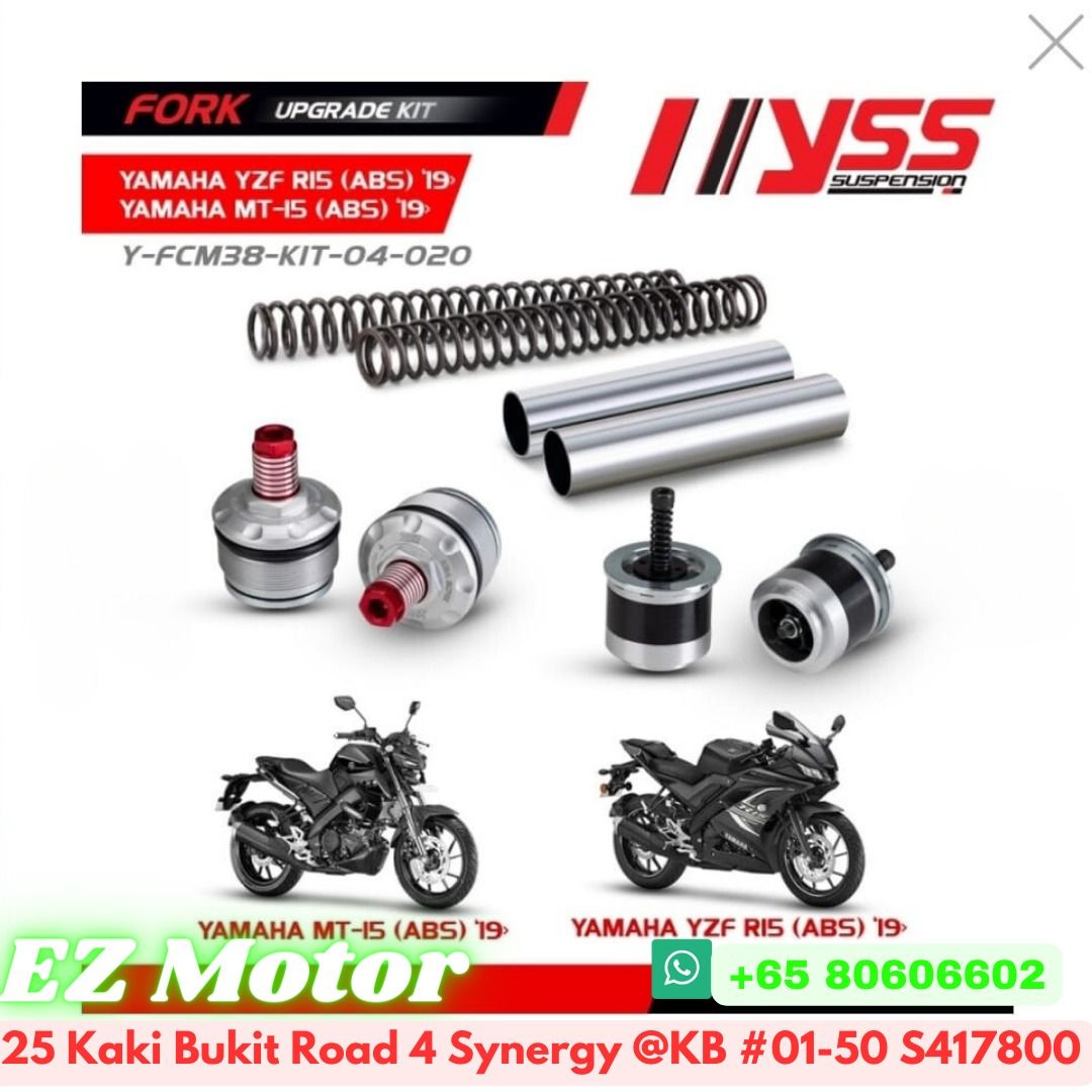(Pre Order) R15 V3 ABS / MT15 V2 ABS (2019-) YSS Front Fork Kit ...