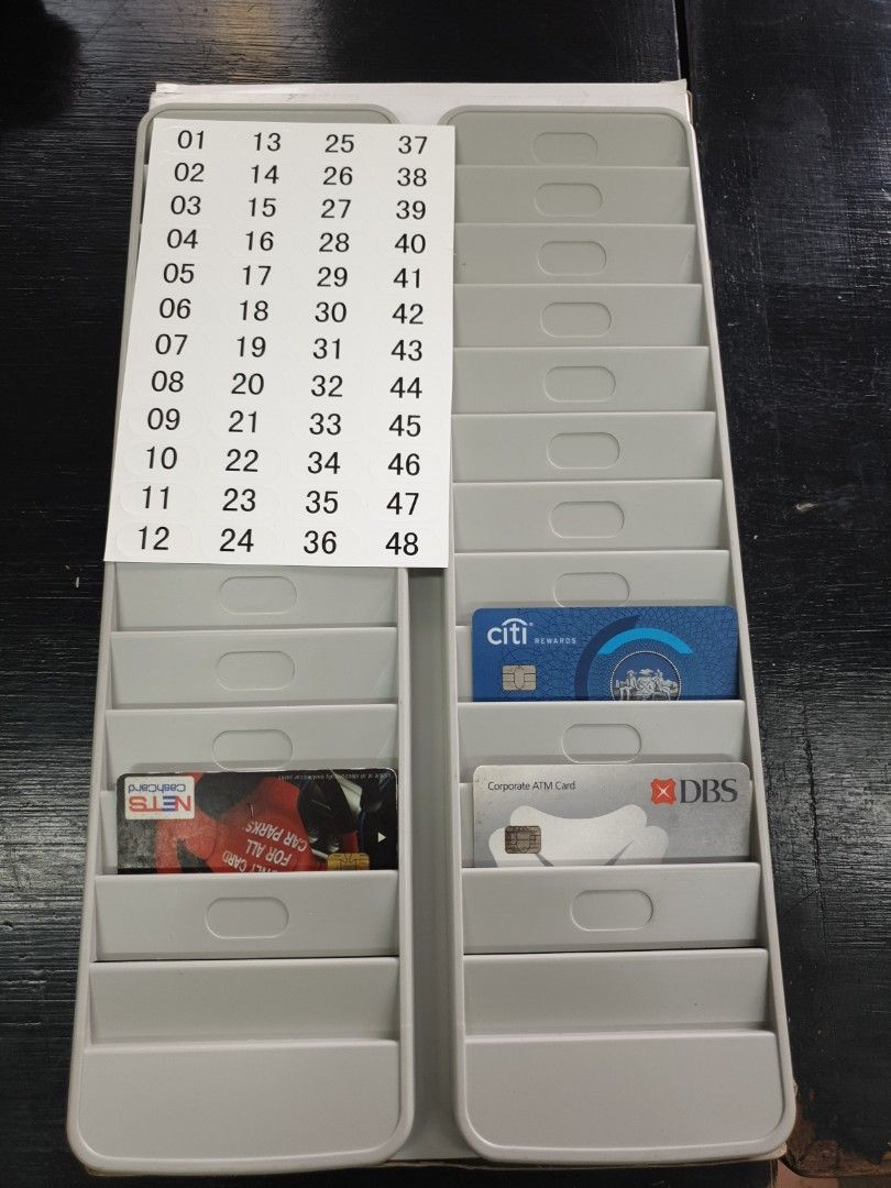 RACK FOR iD card. ATM card. Cash card. Etc, Furniture & Home Living ...