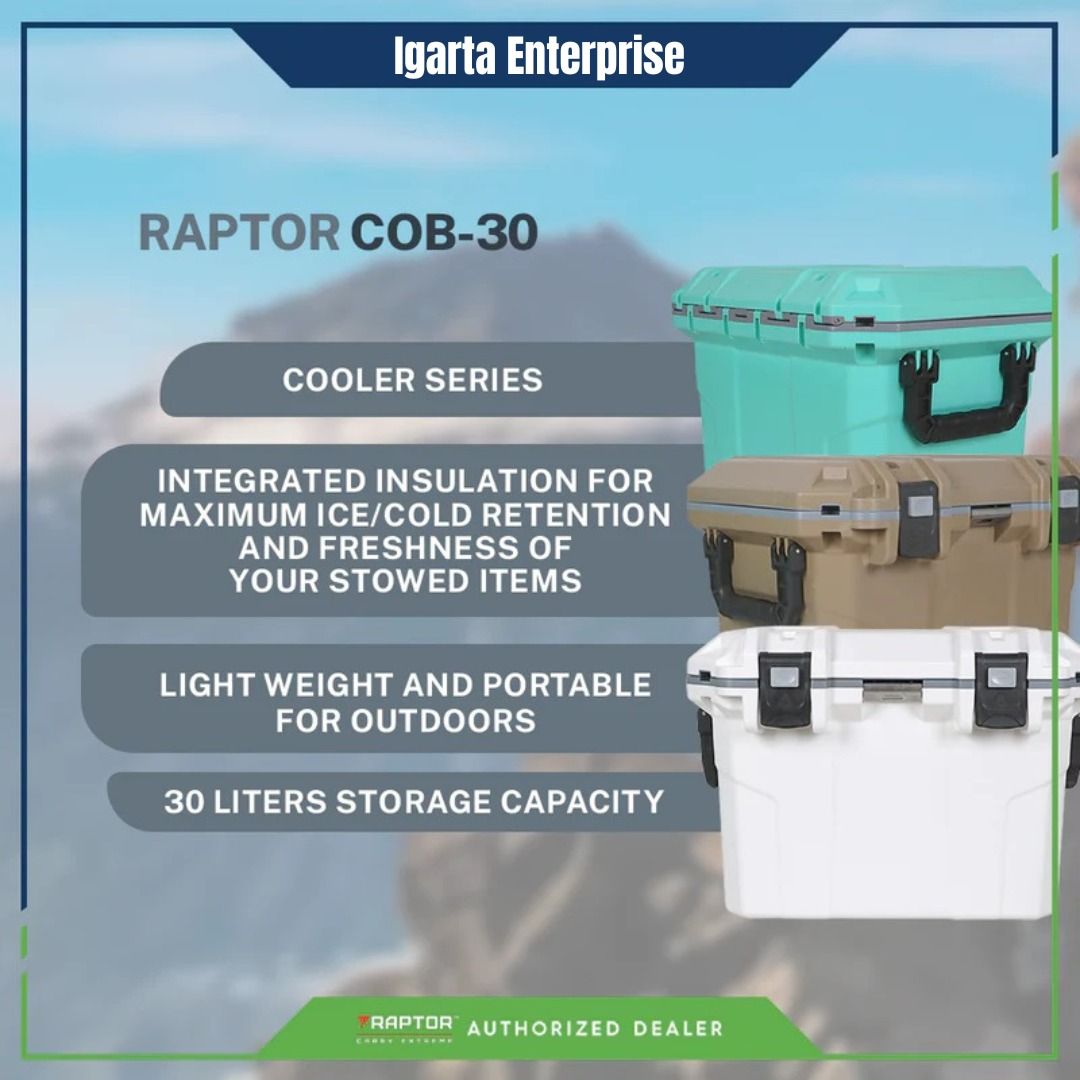 Raptor Cooler COB 30, Furniture & Home Living, Outdoor Furniture on Carousell