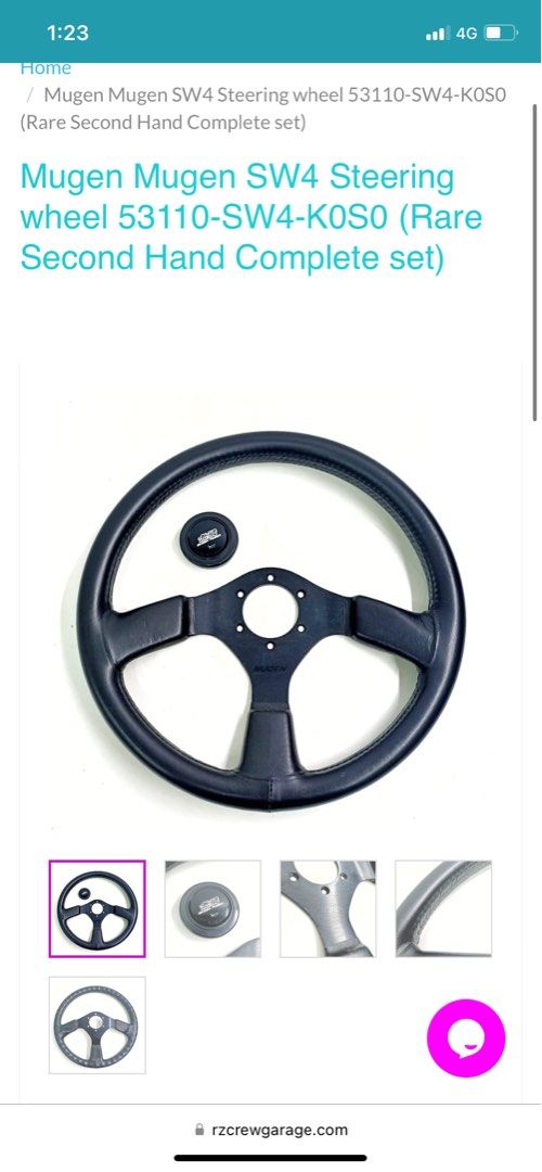 (Rare item) Mugen SW4 Original Steering Wheel, Auto Accessories on ...