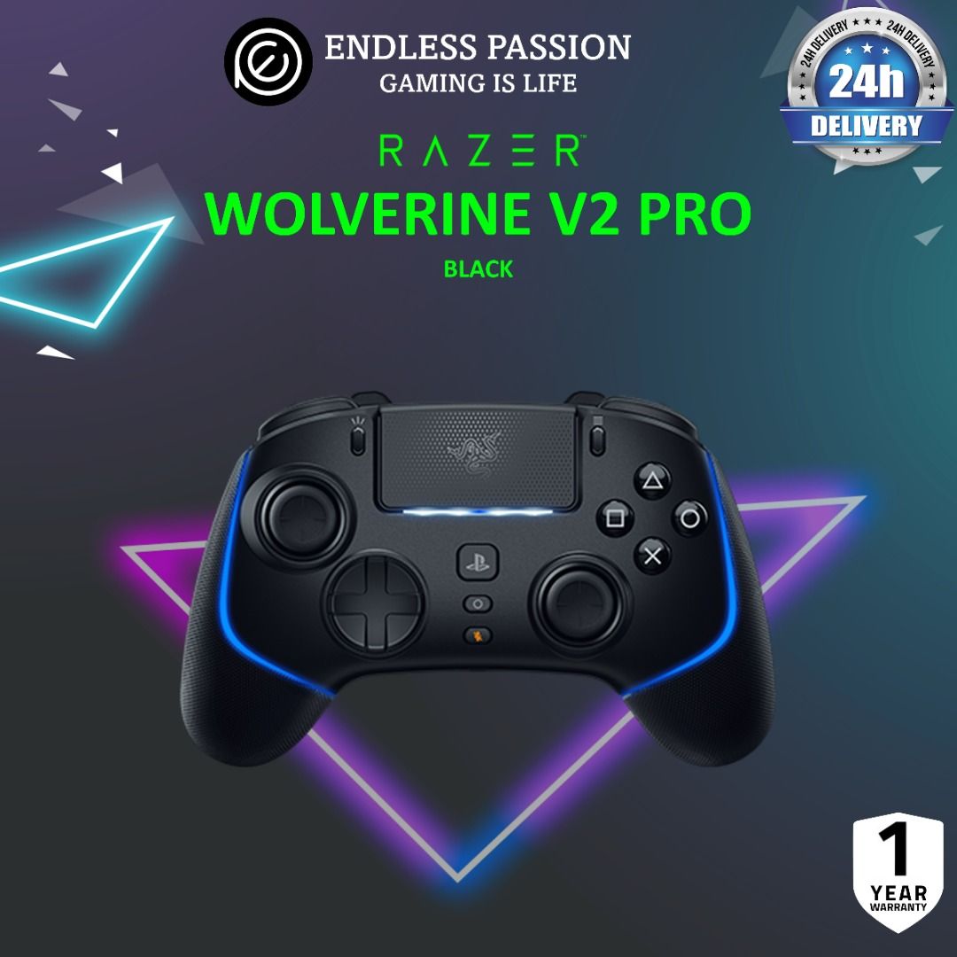 Razer Wolverine V2 Pro - Wireless PlayStation 5 & PC Gaming Controller ...