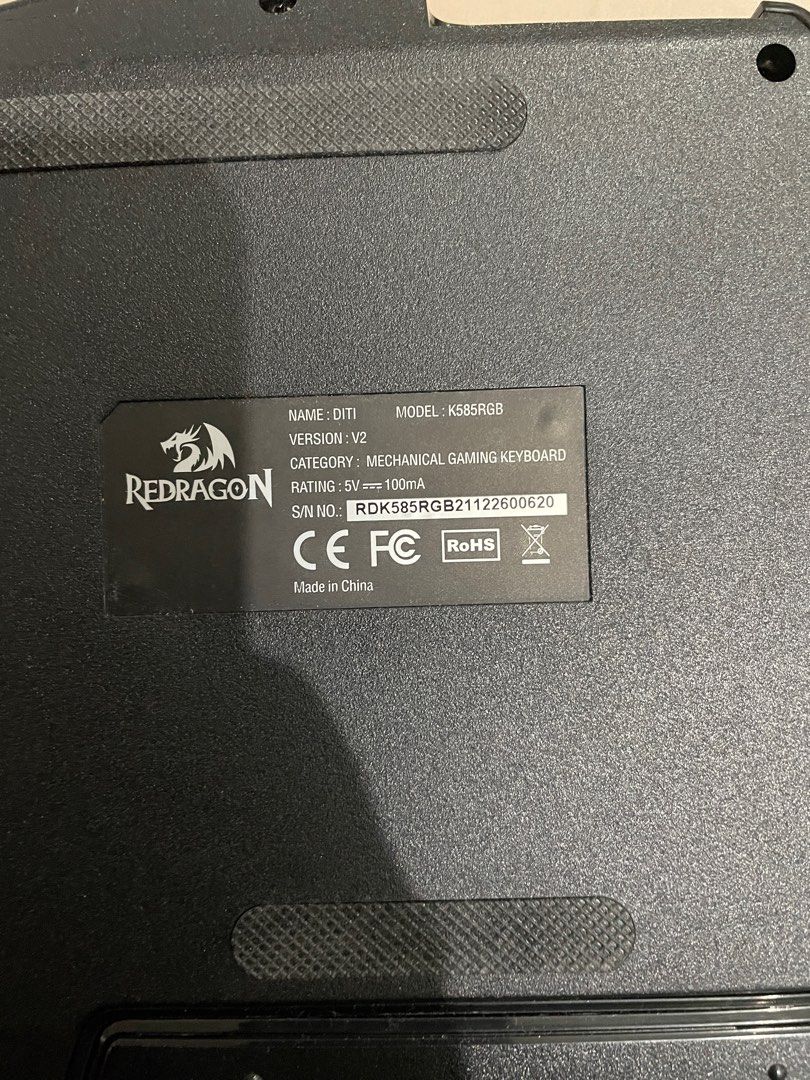 Red dragon mechanical gaming keyboard, Computers & Tech, Parts ...
