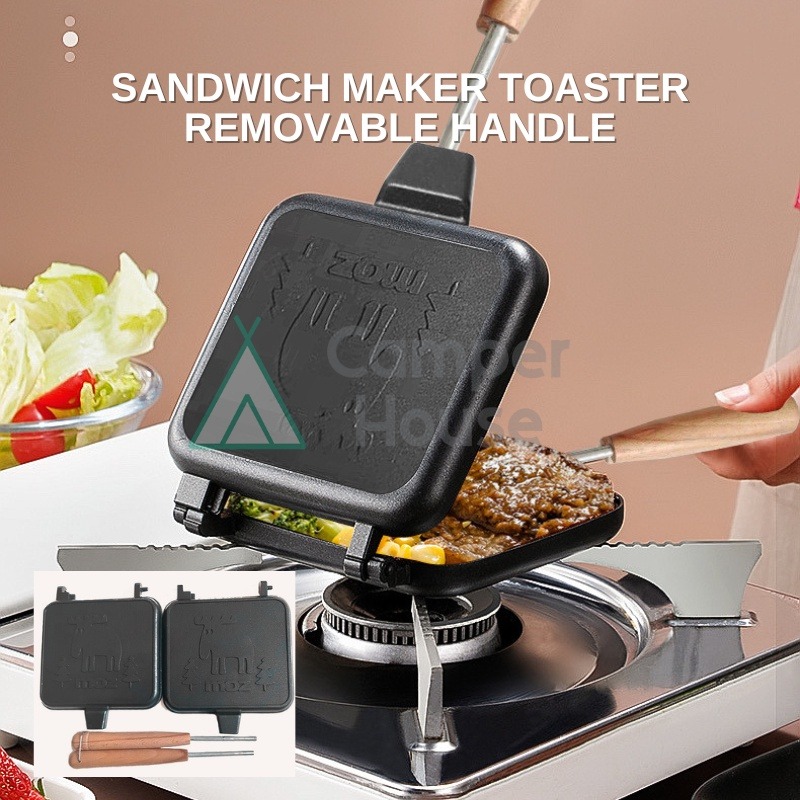 Removable Wooden Handle Sandwich Maker, Sports Equipment, Hiking ...