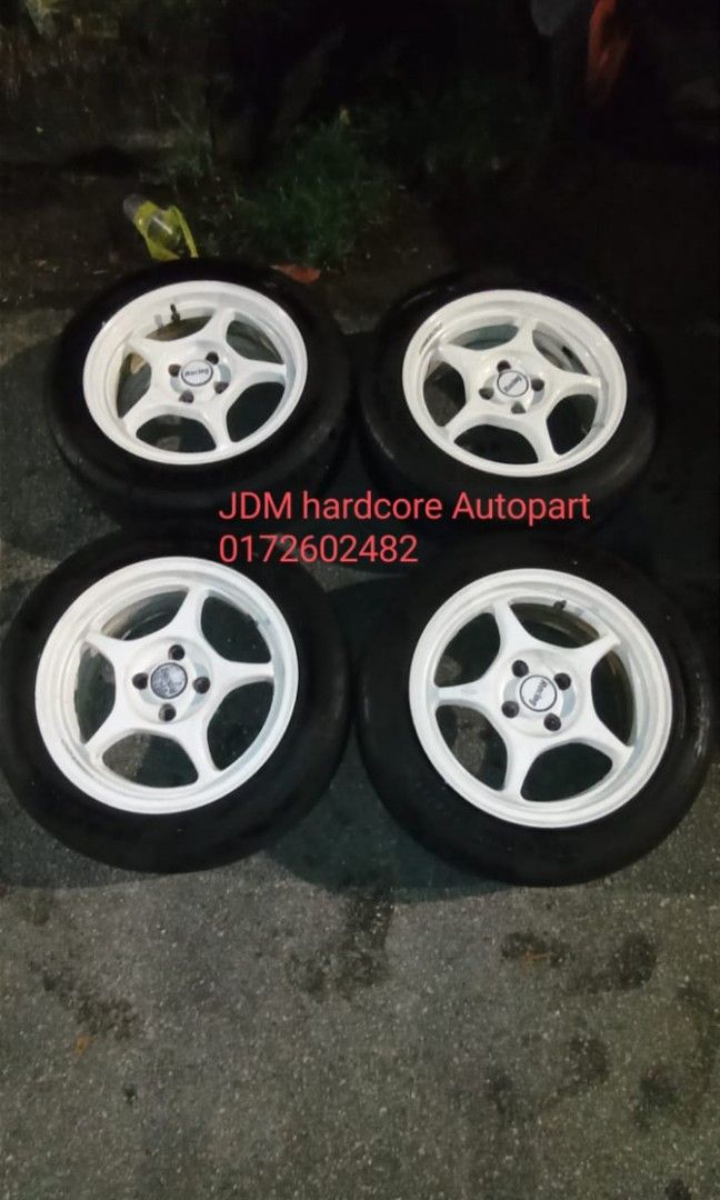 Rim enkei rpo1 cutting original 15inci pcd 100, Auto Accessories on ...