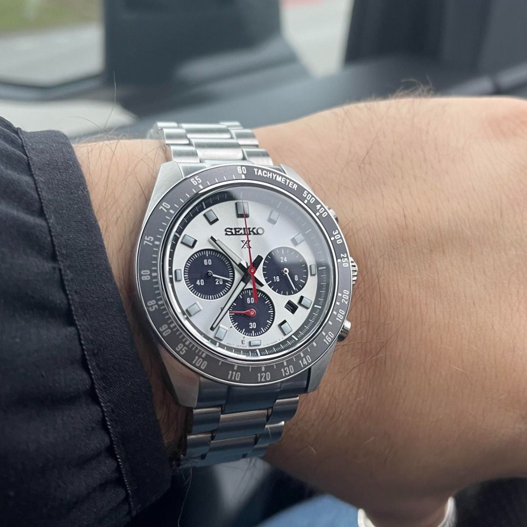 Seiko Prospex SSC911P1 Speedtimer "Go Large" Solar Chronograph Stainless Steel Analog Men's ...