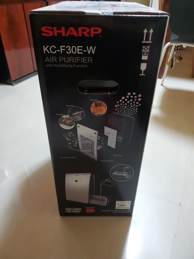 Sharp Air Purifier KC-F30E-W, TV & Home Appliances, Air Purifiers ...