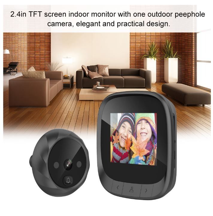 Smart Door Viewer,Doorbell Viewer,Video Doorbell,2.4" Digital Peephole ...