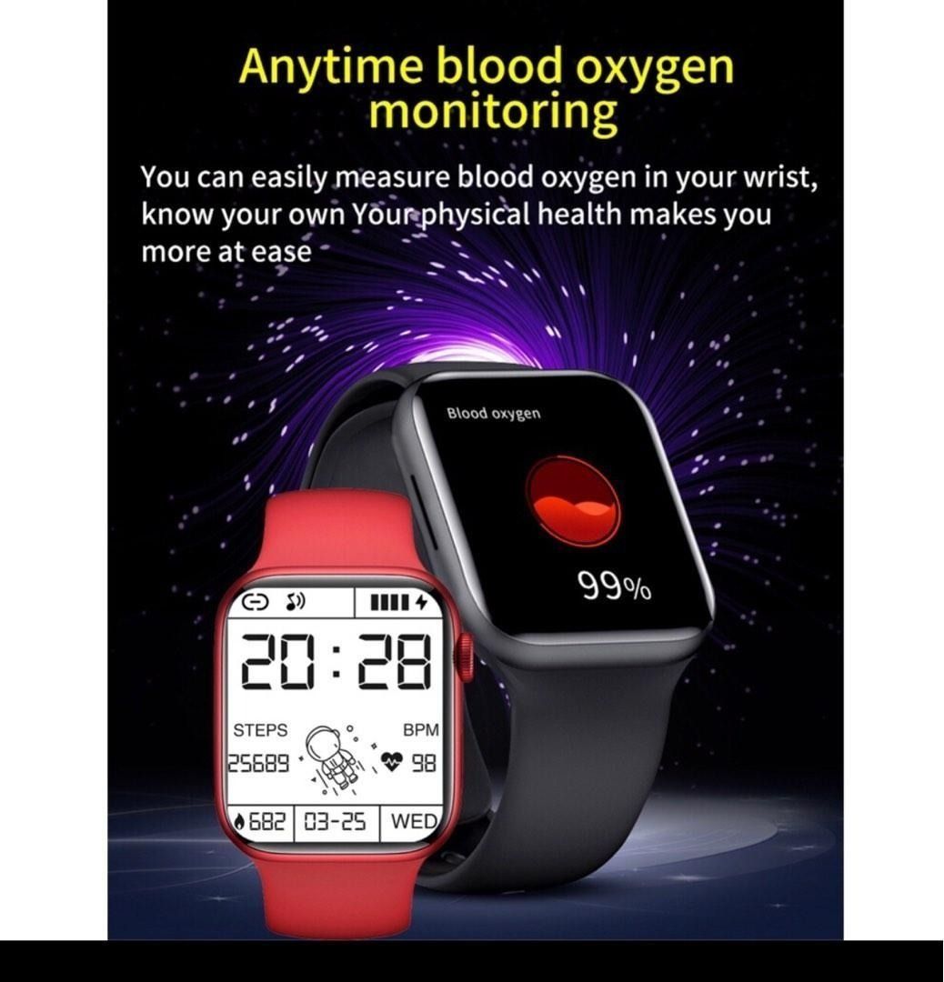 Smart Watch Large Screen Hryfine Pro Max Bluetooth Call Heart Rate ...