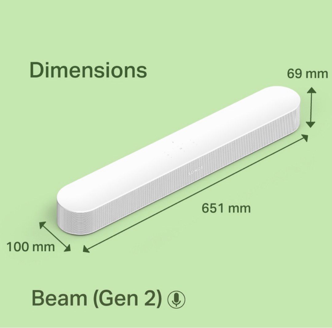 Sonos Beam Gen 2, Audio, Soundbars, Speakers & Amplifiers on Carousell