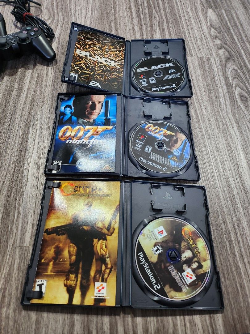 Sony Black Modded Playstation 2 PS2 Slim with Games, Hobbies & Toys ...