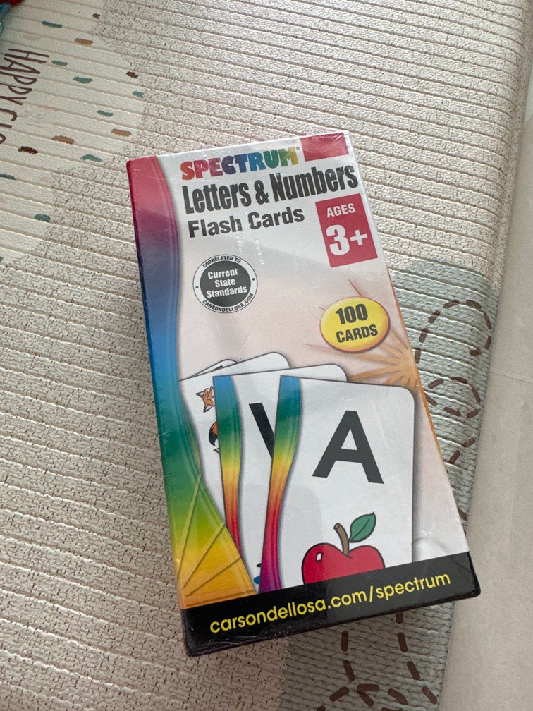 Spectrum Letters & Numbers Flash Cards Carson-Dellosa Early Learning ...
