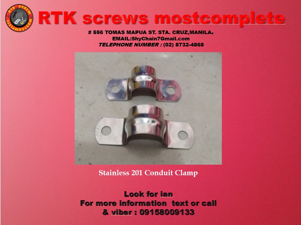 Stainless 201 Conduit Clamp 50mm 2" 10pcs on Carousell