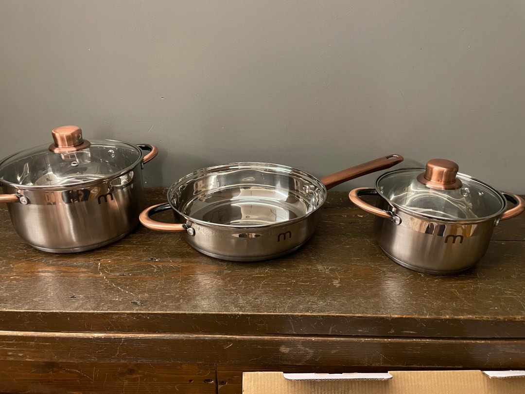 Mayer Stainless Steel Cookware Set, Furniture & Home Living ...
