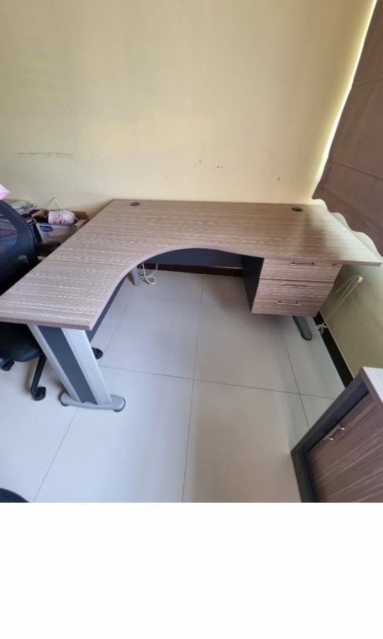 Study table side cubboard and shelving set, Furniture & Home Living ...