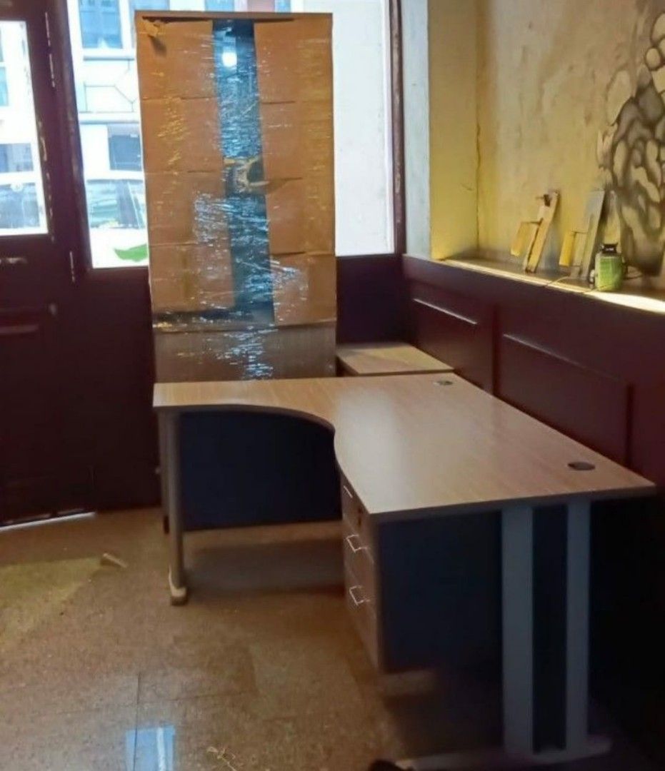 Study table side cubboard and shelving set, Furniture & Home Living ...