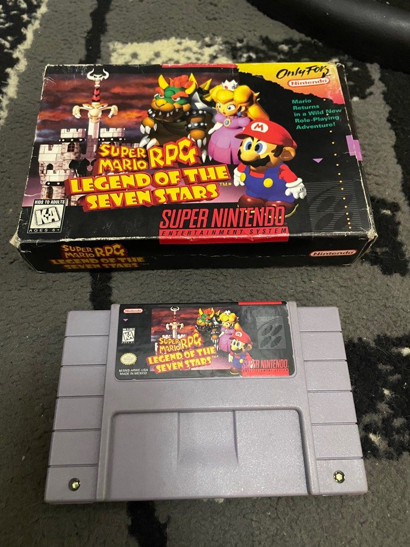 Super Mario RPG SNES (w/ box), Video Gaming, Video Games, Nintendo on ...