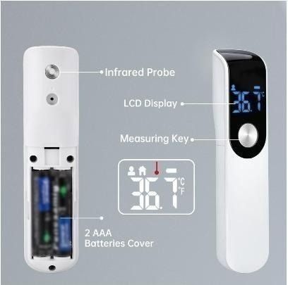 SUPER Mini Household Thermometer Non-contact Digital Infrared BLACK ...