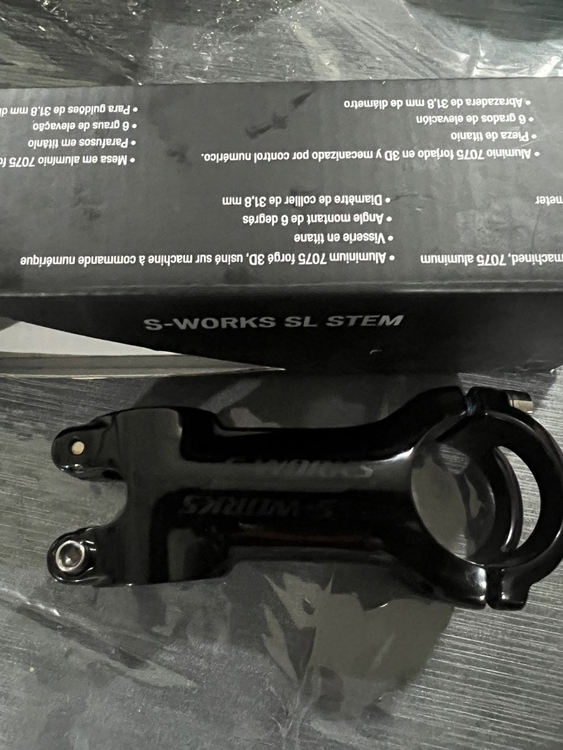 S-Works SL Stem 75mm, Sports Equipment, Bicycles & Parts, Parts ...