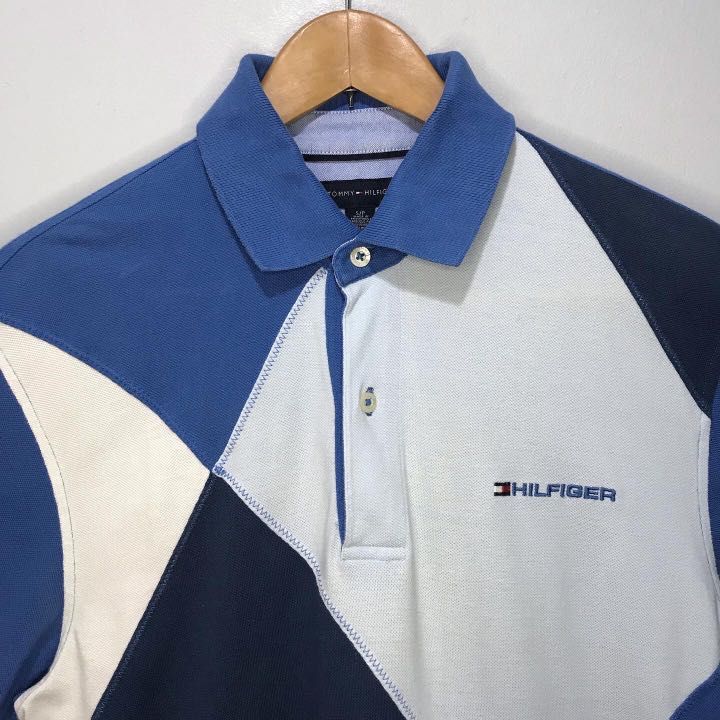 Tommy Hilfiger Tri Color Polo on Carousell