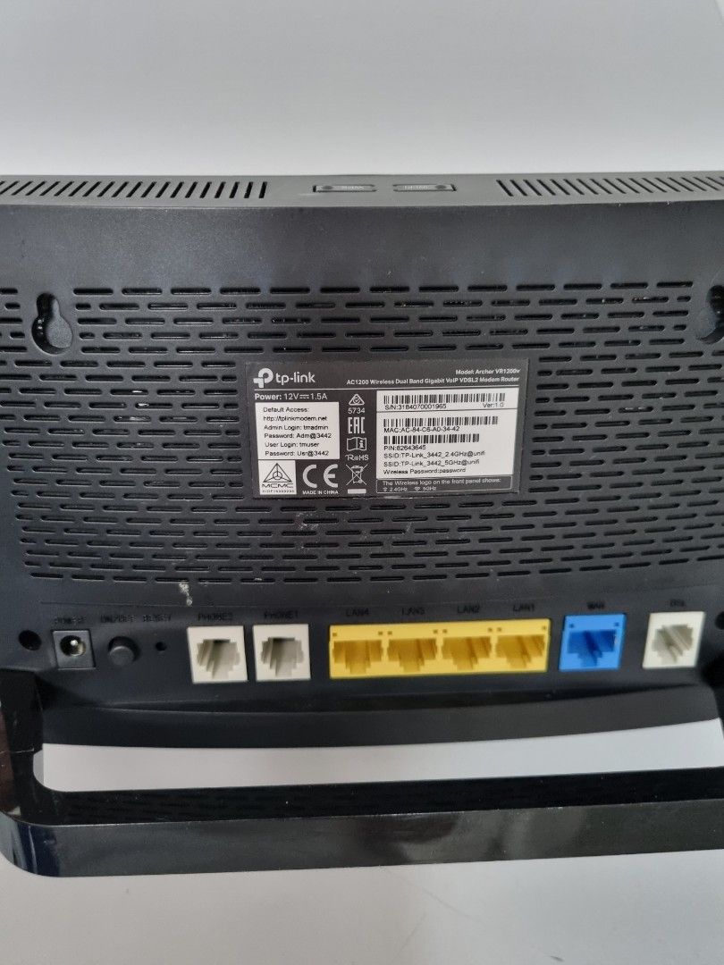 TP-Link VDSL WiFi Router, Computers & Tech, Parts & Accessories ...