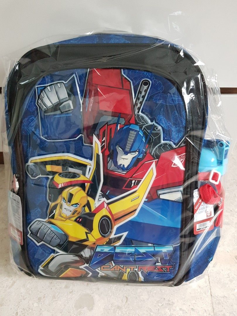 Transformer school bag and bottle pack, Hobbies & Toys, Stationery ...