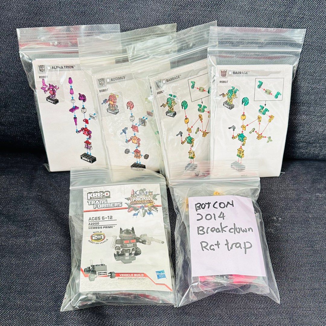 Transformers KRE-O Combiners / Microchangets / Rodimus Prime / Alpha ...