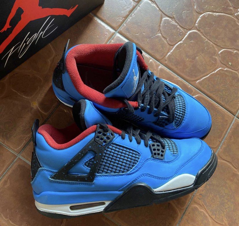 Travis Scott Jordan 4, Men's Fashion, Footwear, Sneakers on Carousell