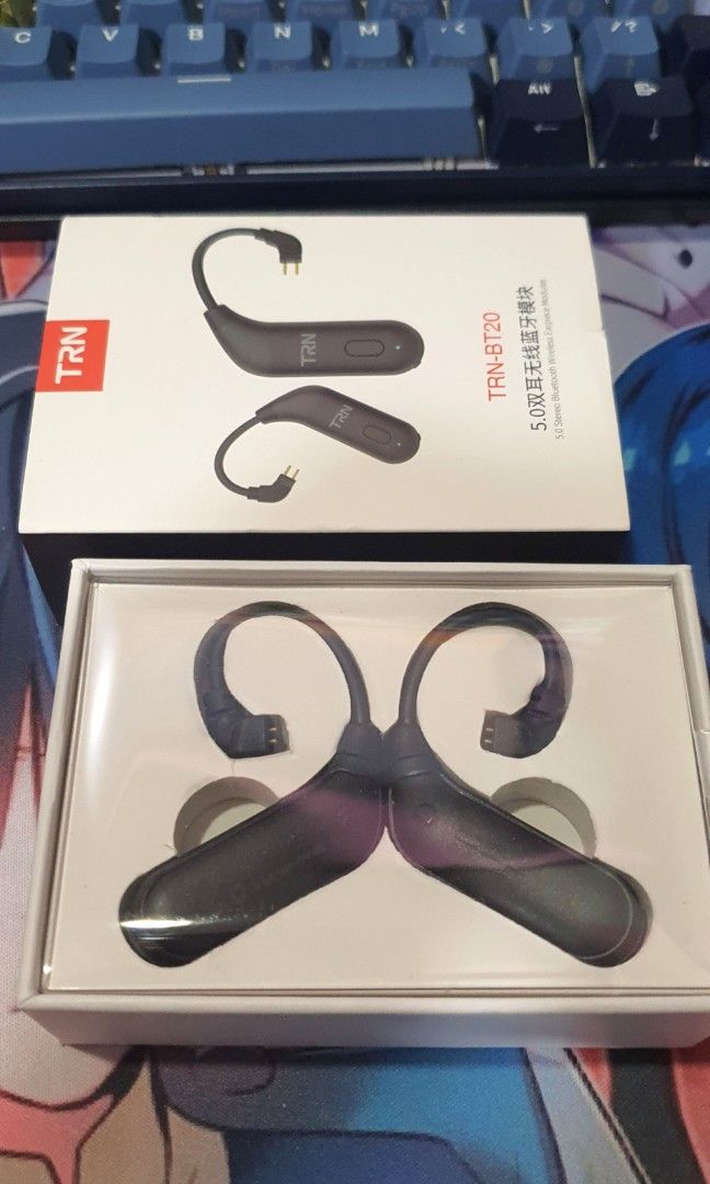 TRN BT20 C-Pin IEM Bluetooth adapter, Audio, Microphones on Carousell