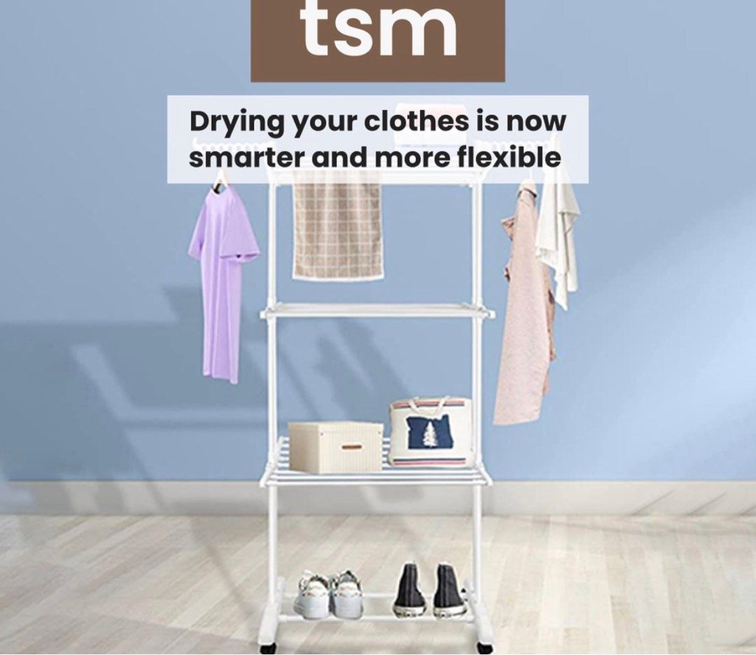 TSM Space Saving Drying Rack, Furniture & Home Living, Home Improvement ...