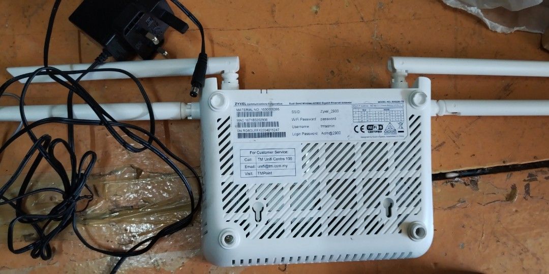 Unifi modem 4 antenna, Computers & Tech, Parts & Accessories ...