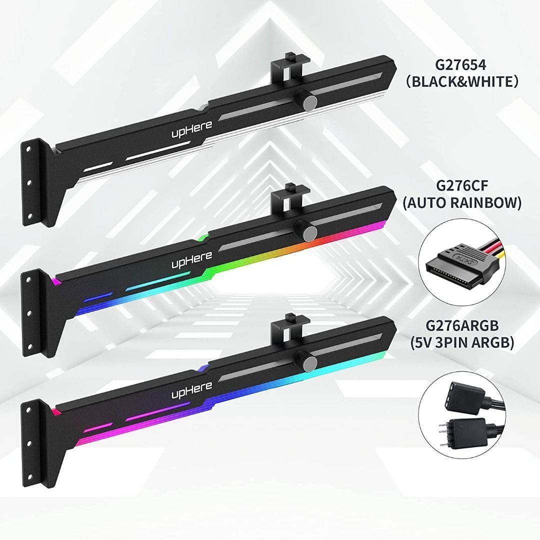 upHere 5V 3PIN Addressable RGB Graphics Card GPU Brace Support Video ...
